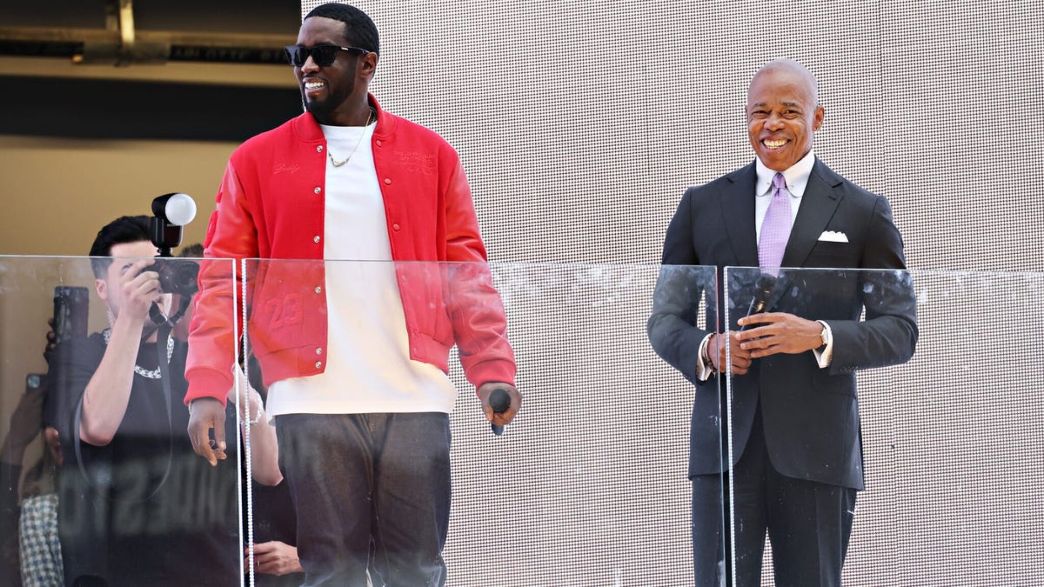 Diddy gives Mayor Eric Adams keys to NYC.